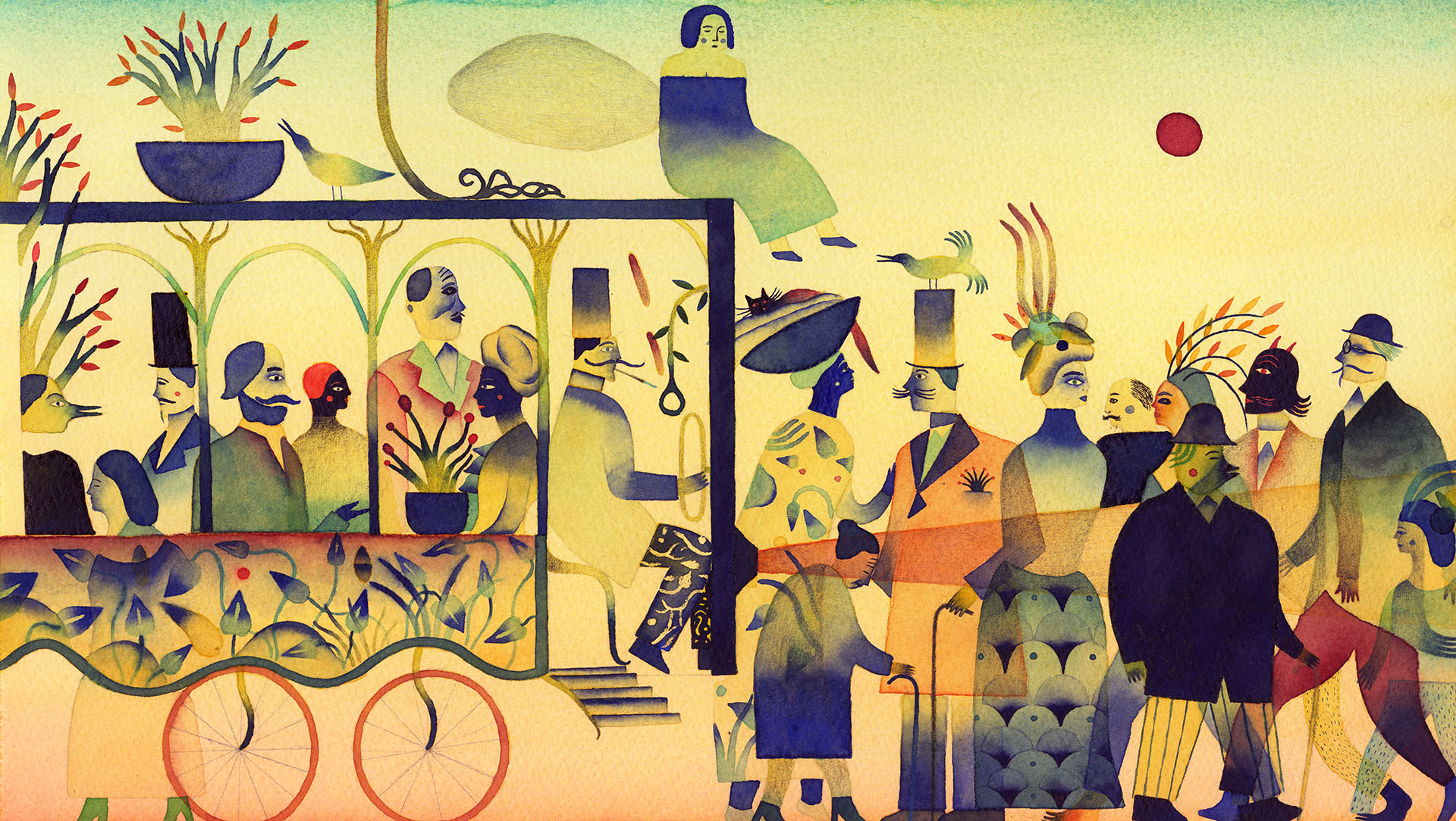 26 Illustrations pour DADA magazine, 2018 _ _Tram_ - La Slow L'Agence ...